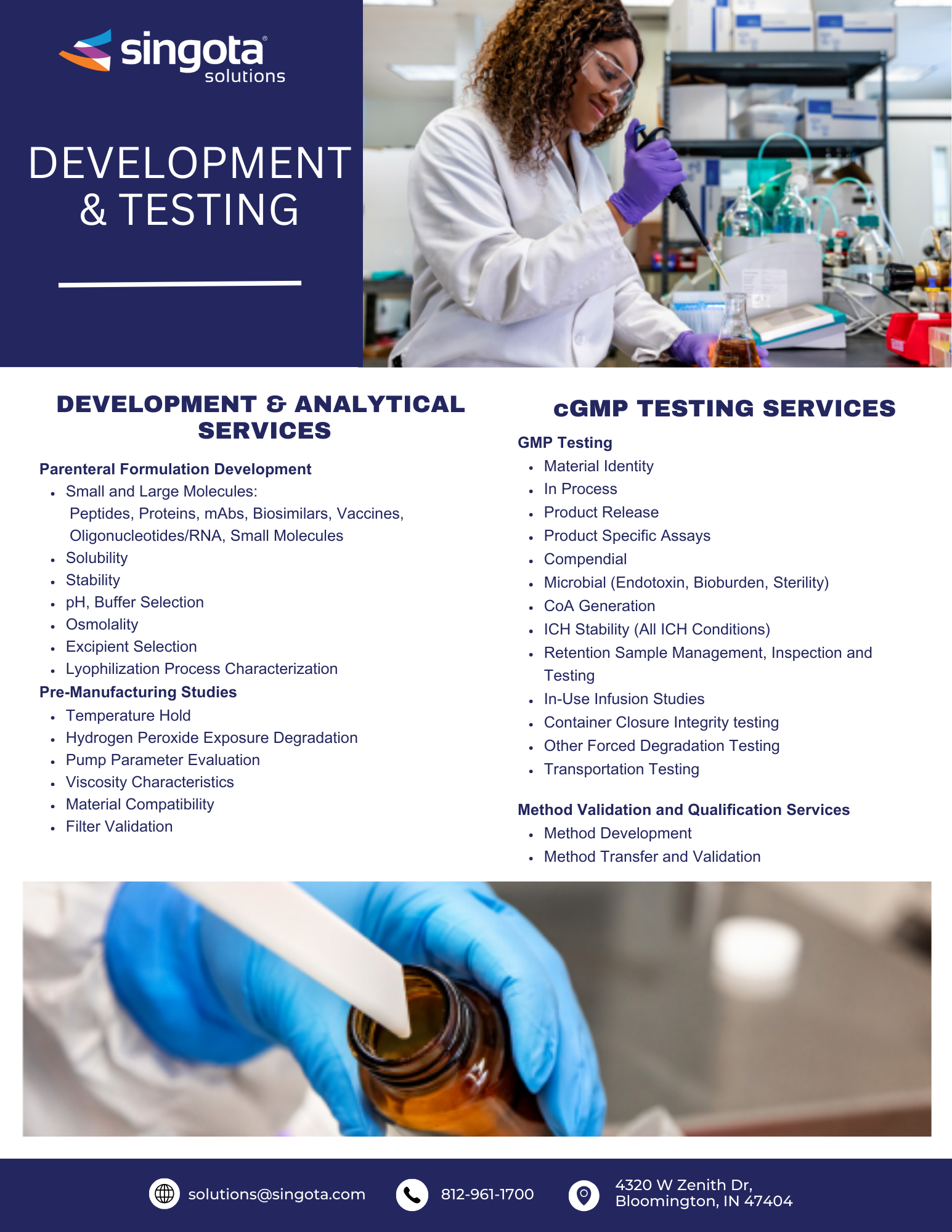 Formulation Development | Singota Solutions | CPHI Online
